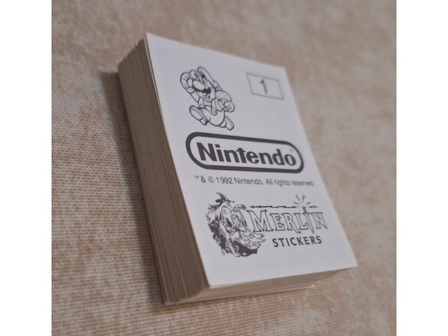 Žive sličice Nintendo Merlin iz 1992. god na kom