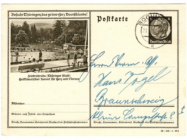 Nemačka - Banja Fridrihroda - 1938.