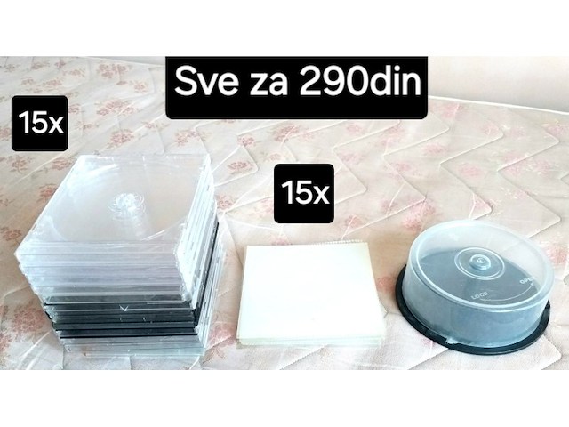 Plastične i papirne futrole kutije omot držač za CD DVD