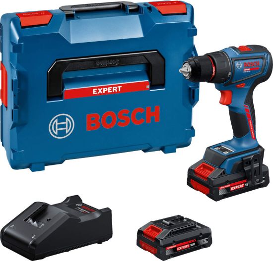 Bosch EXPERT EXSR18V-90 akumulatorska bušilica/odvrtač; 18V; 2x4,0Ah EXBA + L-BOXX (06019R2101)