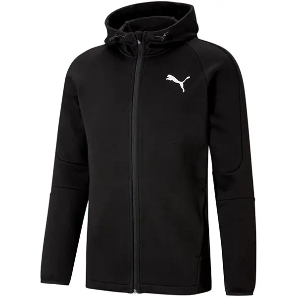 PUMA Muški duks Evostripe Core Fz Hoodie, 585812-01, Crni