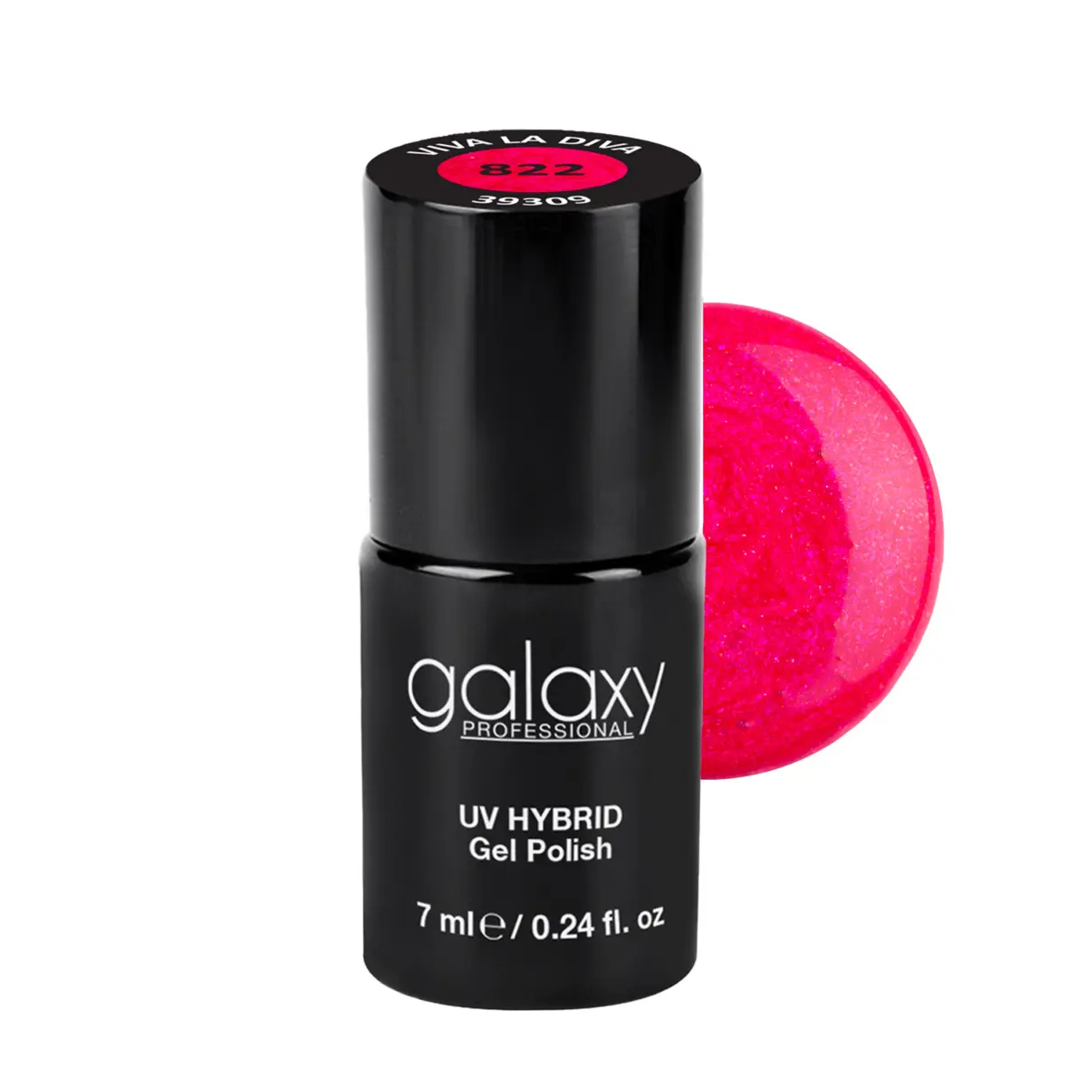 INTENSE PINK – trajni lak za nokte UV/LED Hybrid 7 ml Viva La Diva S822