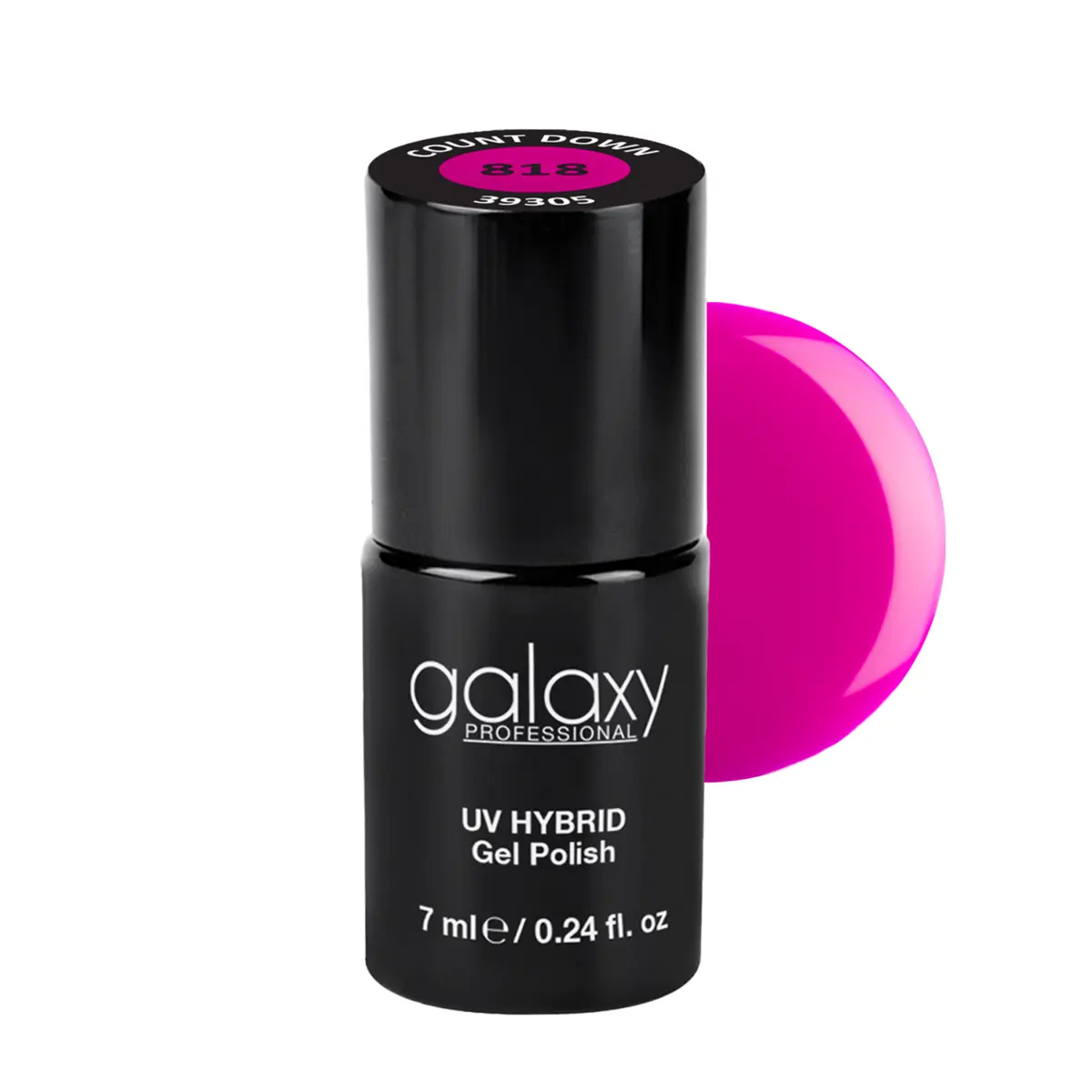 INTENSE PINK – trajni lak za nokte UV/LED Hybrid 7 ml Count Down S818