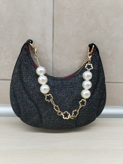 Sparkling faux pearls torba, NOVO