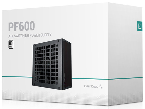 DeepCool PF600X Napajanje 80PLUS 600W 1x 20+4pin, 2x 4pin, 1x PCI-E(6+2)x2, 1x EPS 8pin(4+4), 120mm