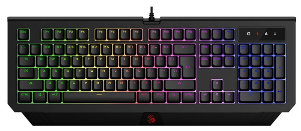 A4-B120N A4Tech Bloody NEON efekt, Gejmerska tastatura USB, US, Crna