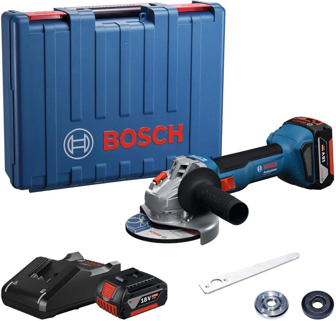 Bosch Akumulatorska ugaona brusilica GWS 18V-8, 125mm, 2x4,0Ah + punjač + kofer 06019N9020