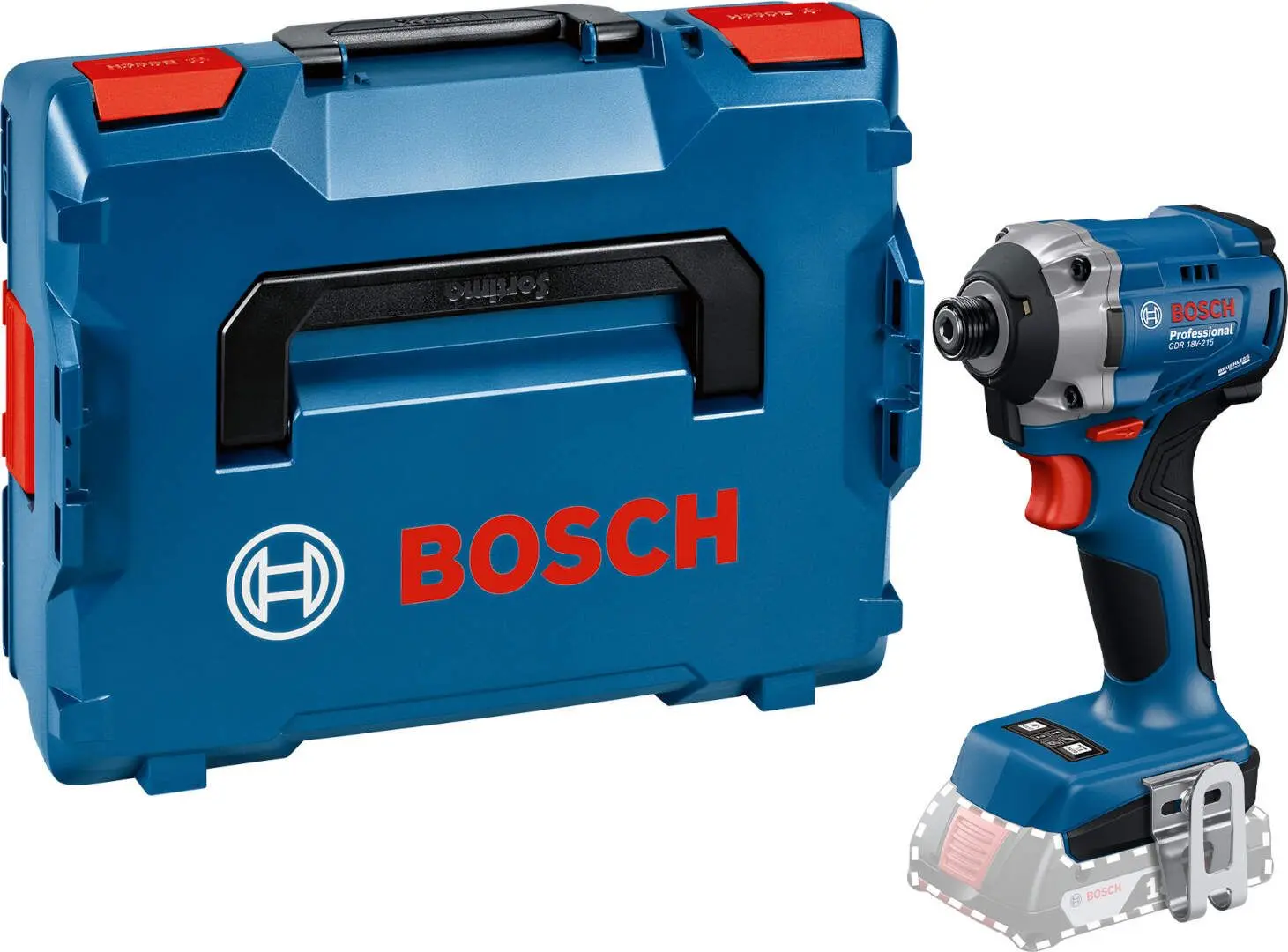 Bosch Akumulatorski udarni odvrtač GDR 18V-215 Solo, bez baterije i punjača u L-BOXX 136 koferu 06019N2000