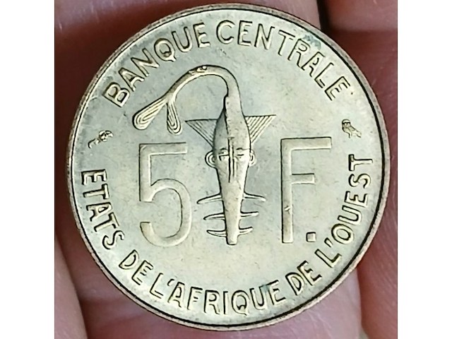 Zapadna Afrika 5 francs 1972 aUNC