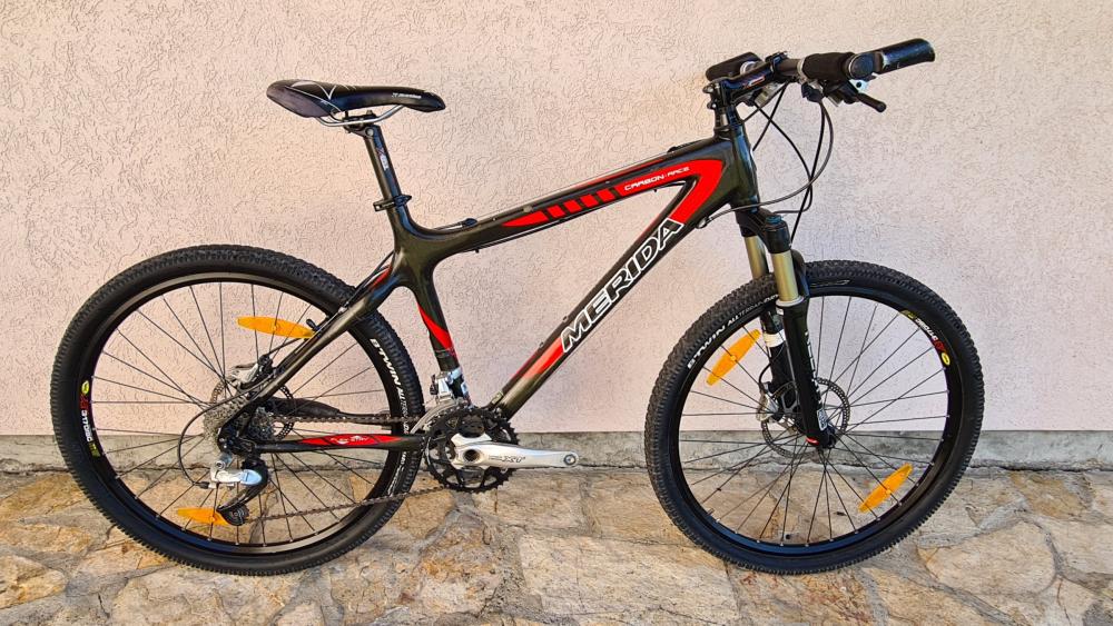 Merida karbon(pukao ram) full XT, Rock Shox