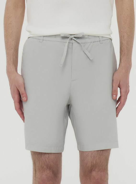 Chino šorts sa vezicom Cement siva