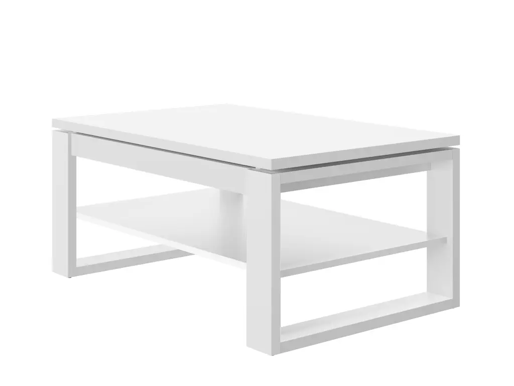 Mazzoni Multifunkcionalni sto Nuo, 100x50-62x65xcm, Beli