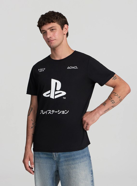 Majica sa štampom PlayStation® Crna