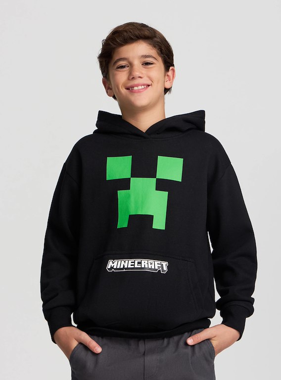 Duks sa kapuljačom Minecraft® Crna