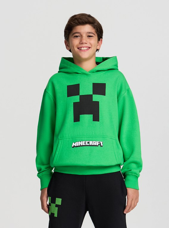 Duks sa kapuljačom Minecraft® Zelena