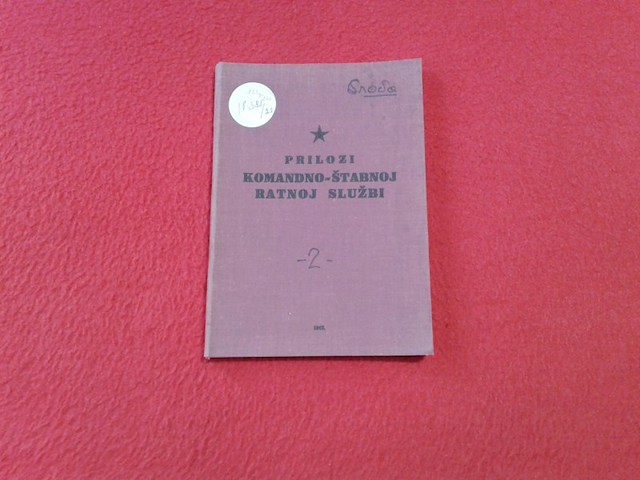 Prilozi Komandno-štabnoj ratnoj službi