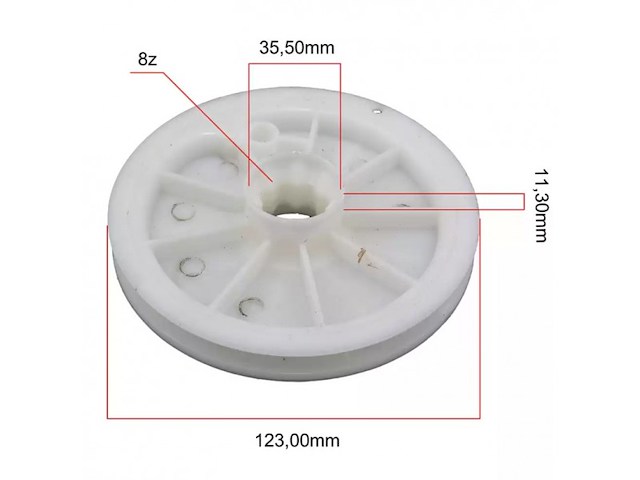 Kotur kanapa Briggs &; Stratton 3,75 KS 124 mm