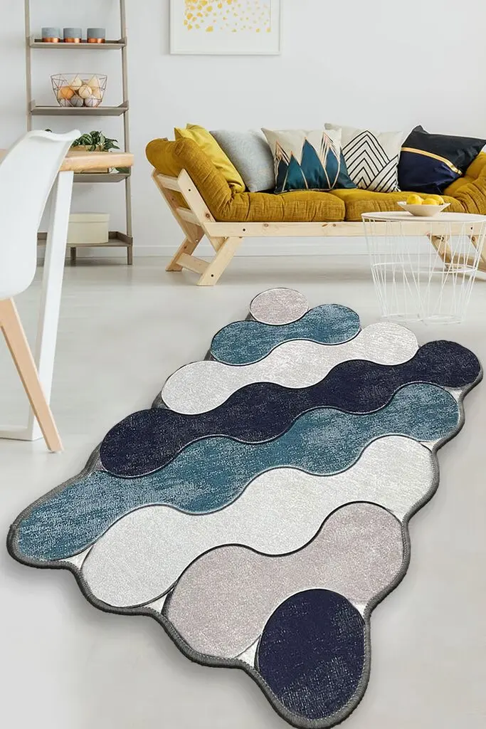 Conceptum Hypnose Tepih Circle, 80x150cm, Tamnoplavi