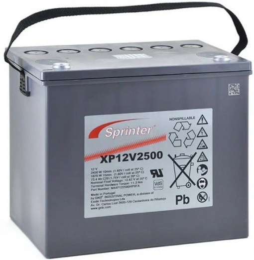 Exide SPRINTER XP12V2500, 12V, 75Ah