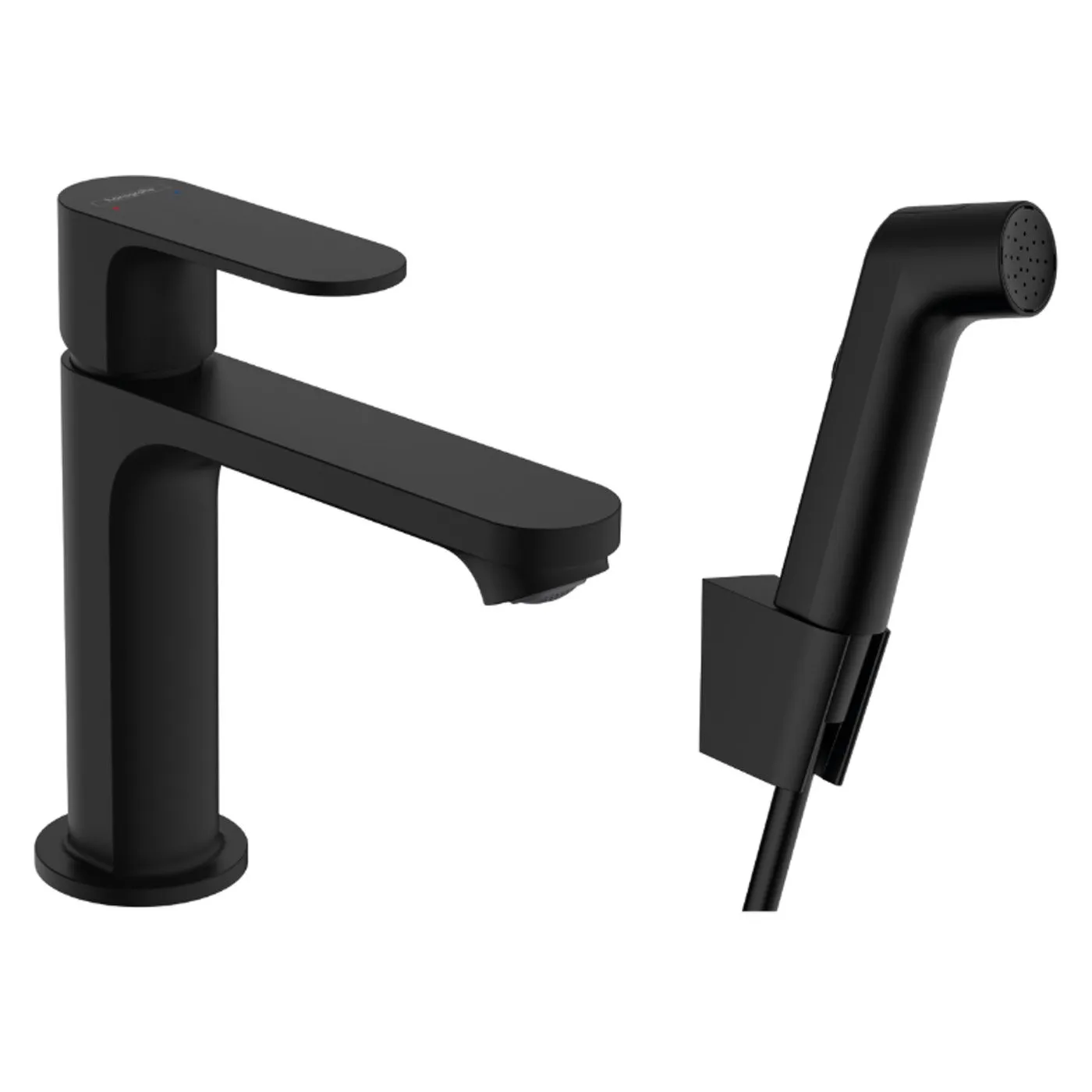 Hansgrohe Rebris S 110 slavina za umivaonik set sa higijenskim tušem 160cm crevo matt black 72215670