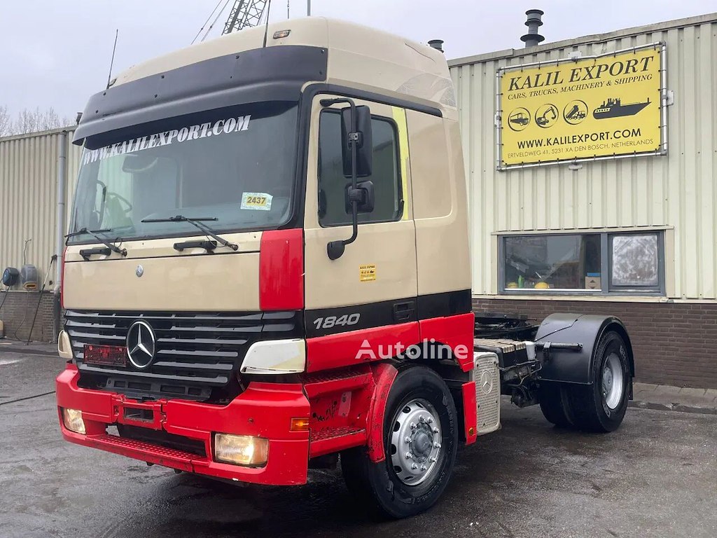 Mercedes-Benz Actros 1840 V6 EPS 3 Pedal Airconditioning Big Axle Good Conditi kamion s ravnom platformom