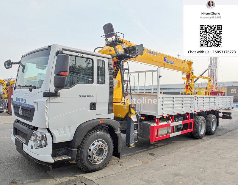Sinotruk Howo Used T5G Howo Crane Truck with XCMG Crane kamion s ravnom platformom