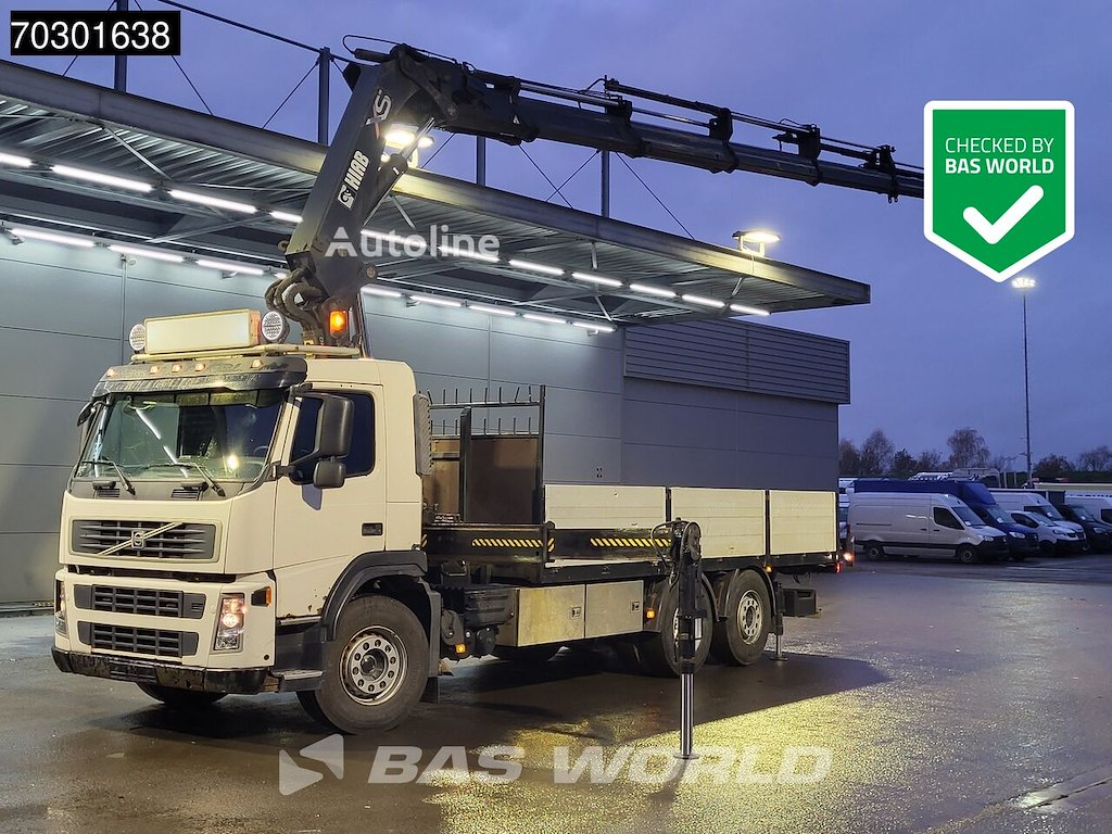 Volvo FM 400 6X2 Hiab 322E-6XS Crane Kran Lift-Axle Automatic Euro 4 kamion s ravnom platformom