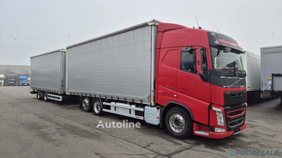 Volvo FH 500 kamion sa klizna zavesa cerada + prikolica sa kliznom ceradom
