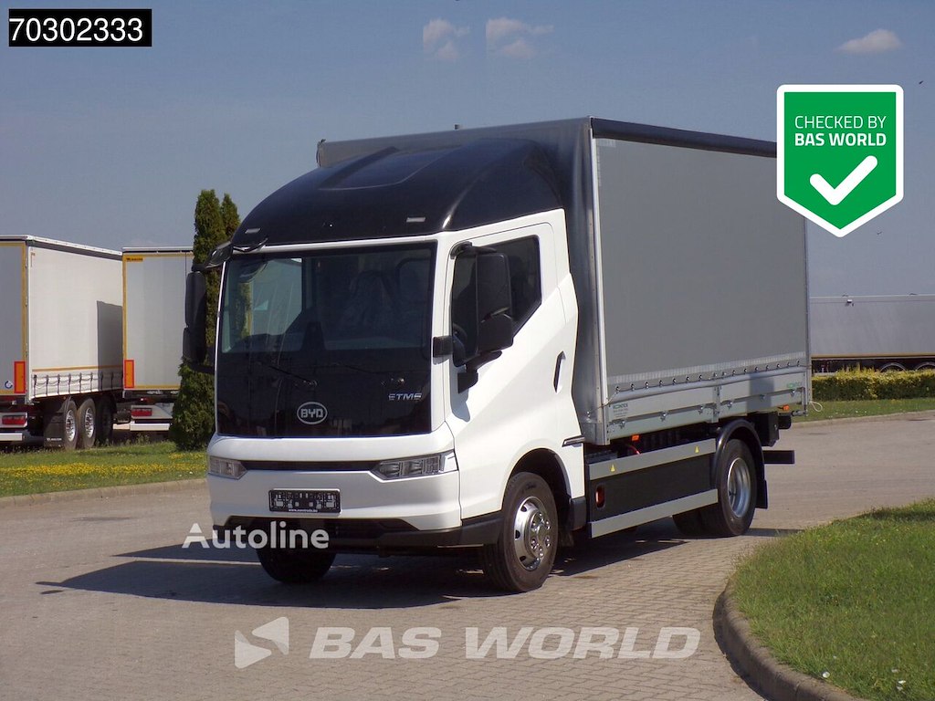 Novi BYD ETM6 SWB ETM6 SWB 4X2 NEW! 100% Electric 750kg Ladebordwand kamion sa klizna zavesa cerada