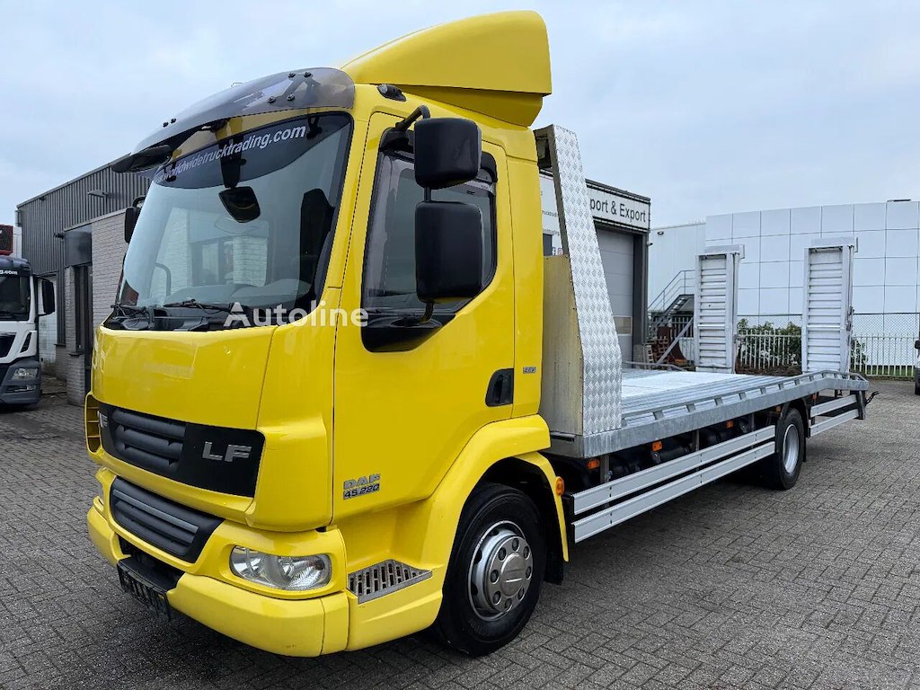 DAF LF 45 220 + BIG ALLU RAMPS + WINCH + TUV / APK + EURO 5 EEV + AI autotransporter