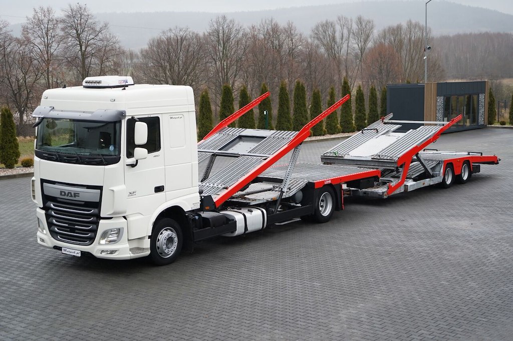 DAF XF 480 autotransporter + prikolica autotransportera