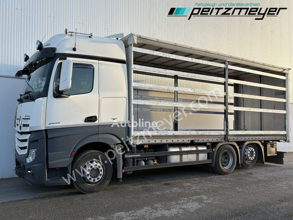 Mercedes-Benz Actros 2545 LL Pritsche, Klima, Standklima, PPC, EU 6 MP 4 - Ed kamion s ceradom