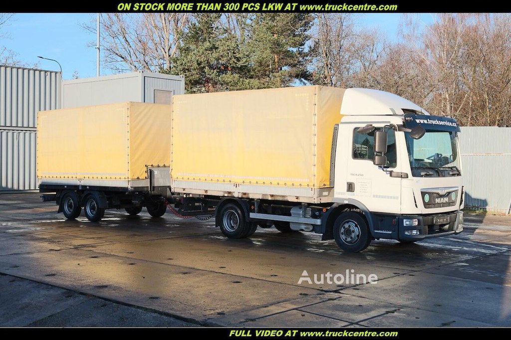 MAN TGL 8.250, EURO 6, ADR +TRAILER (20 PALLETS) kamion s ceradom + prikolica sa ceradom