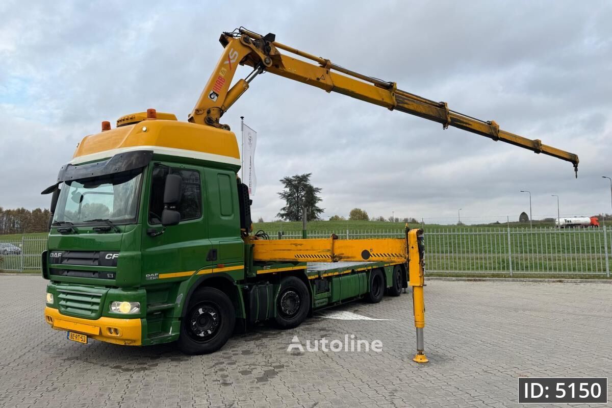 DAF CF 85.410 SC, Euro 5, 8x2 / Hiab 422 EP5 + Radio / 5x extendable kamion platforma