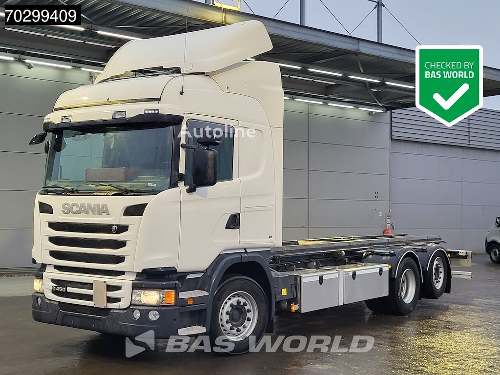 Scania G450 G 6X2 Full air suspension Automatic Lift+steering Axle Euro vozilo za prevoz kontejnera