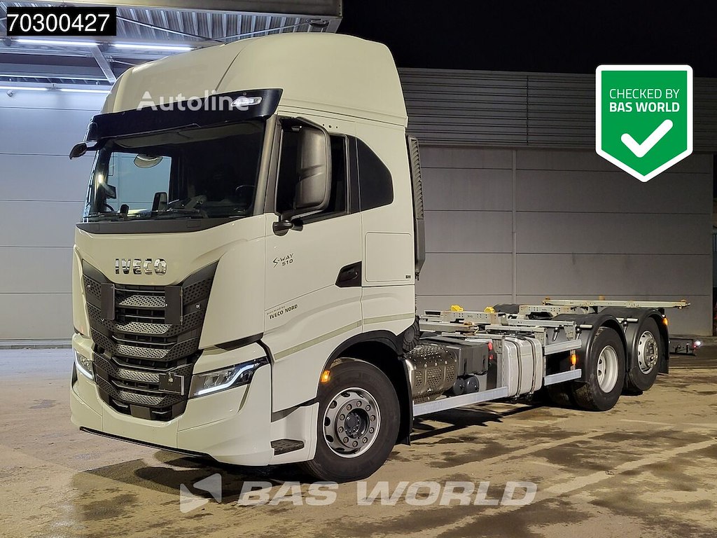 IVECO S-Way 510 6X2 BDF Full Air Suspension Automatic Retarder ACC Eur vozilo za prevoz kontejnera
