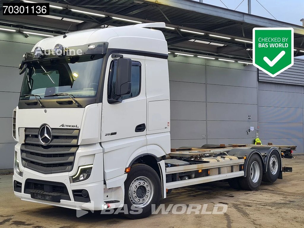 Mercedes-Benz Actros L 2558 Actros 6X2 BDF Full Air Suspension Automatic Lift- vozilo za prevoz kontejnera