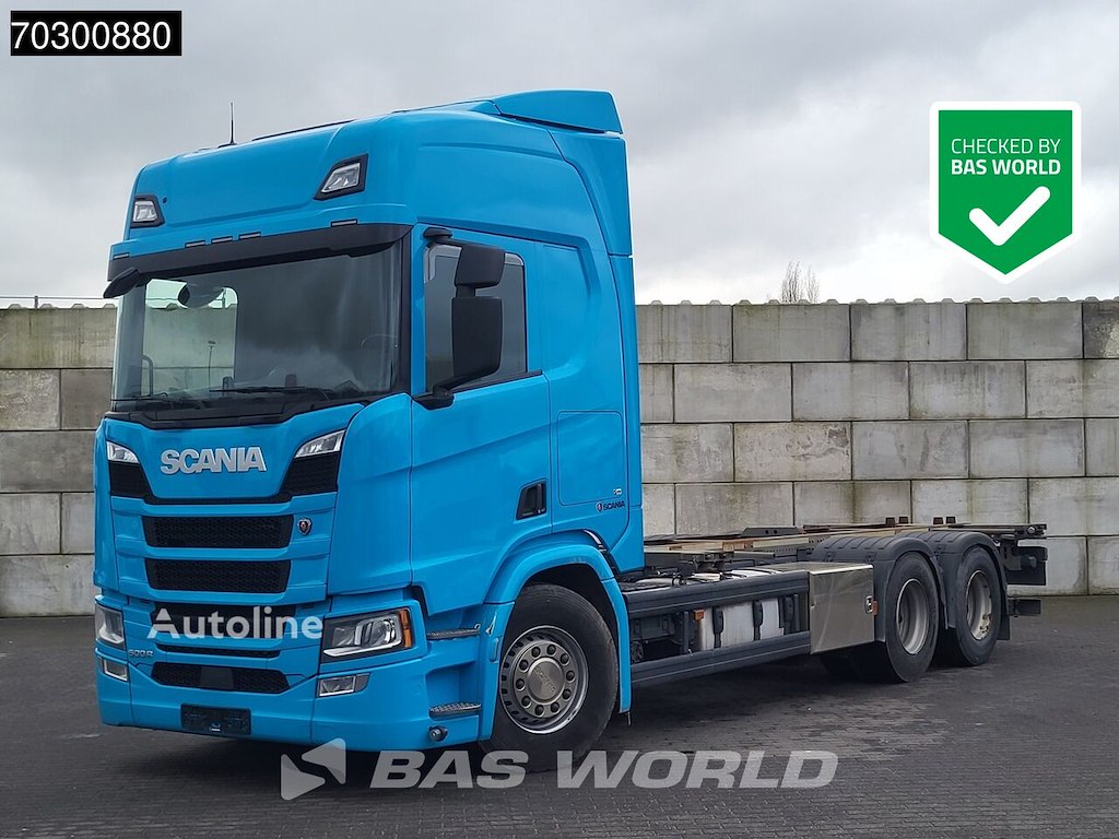 Scania R500 R 6X2 Full Air suspension Retarder Lift Axle Automatic Leat vozilo za prevoz kontejnera