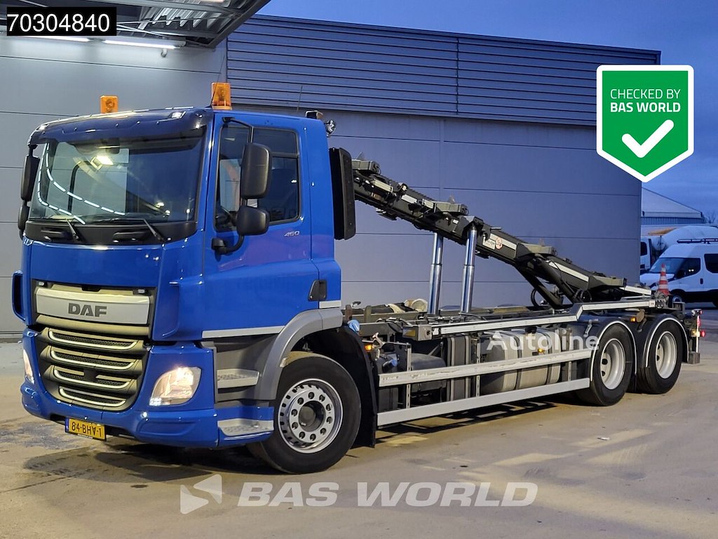DAF CF 440 6X2 NL-Truck APK ACC Liftachse 28T Trans-Com chainlift Eu kamion sa kukom za podizanje tereta