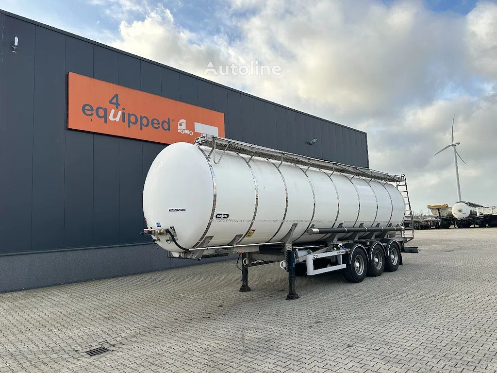 Van Hool LEBENSMITTEL / 39.000L / 3-KAMMER / INOX / NL-Auflieger / APK: 0 cisterna za prevoz hrane
