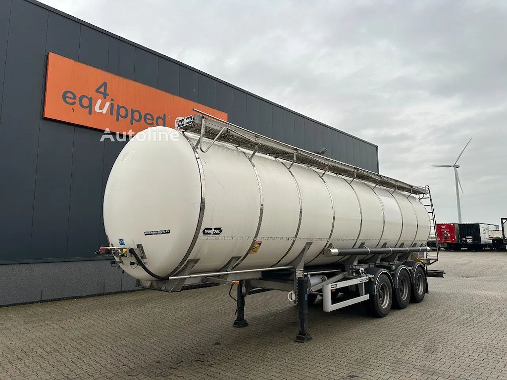 Van Hool LEBENSMITTEL / 39.000L / 3-KAMMER / INOX / NL-Auflieger / APK: 0 cisterna za prevoz hrane