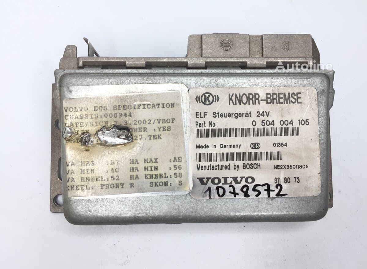 Knorr-Bremse Unitate de Control Volvo KNORR-BREMSE Part No: 0 504 004 105 upravljačka jedinica za Bosch ELF Steuergerät 24V kamiona