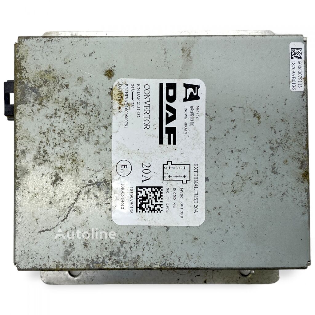 Convertor de Tensiune 1726282 pretvarač napona za DAF 2151452 20A kamiona