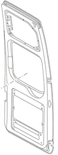 PUERTA TRASERA DERECHA CARGA ACRISTALADA 1761431 drugi rezervni deo karoserije za Ford Transit Bus (FY)(2000->) minibusa