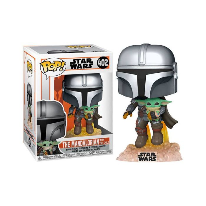 Figura Funko POP! Star Wars Mandalorian - Mando Flying with Jet Pack
