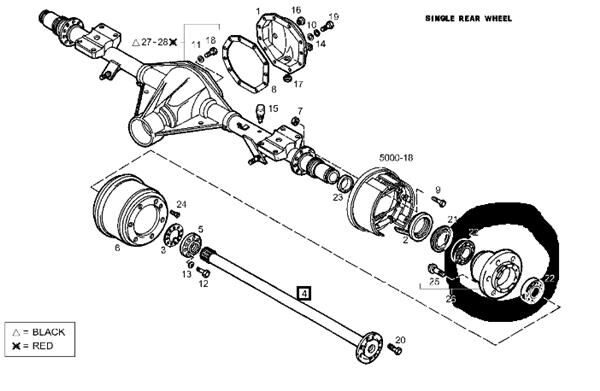 BUJES TRASEROS 7168332 drugi rezervni deo transmisije za IVECO Daily Furgón (1989->) minibusa