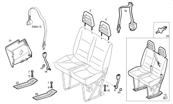 504059096 sedište za IVECO Daily III komercijalnog vozila