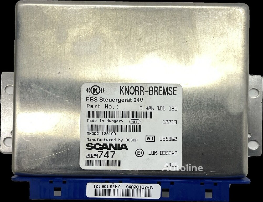 Unitate de Control EBS 2029747 upravljačka jedinica za Knorr-Bremse 24V Scania 2029747 kamiona