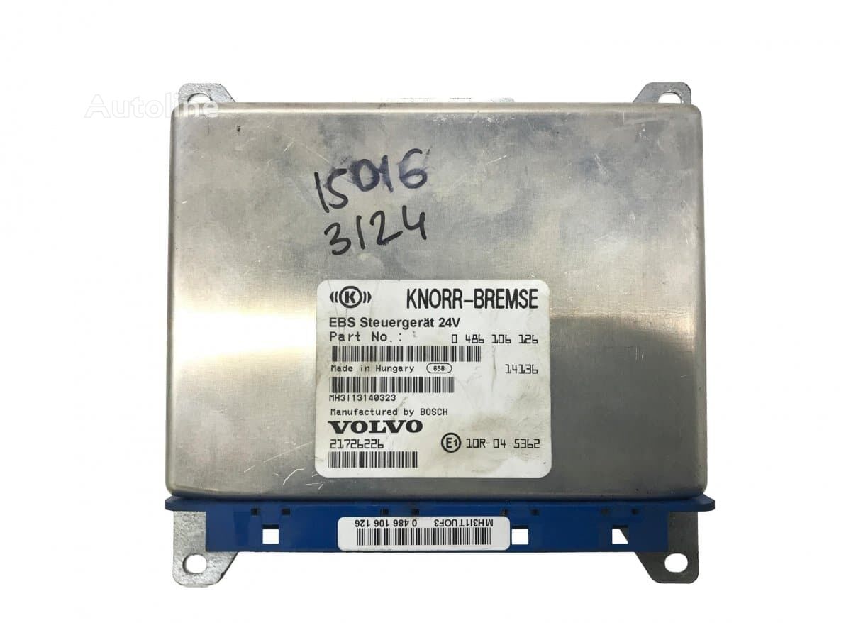 Unitate de Control EBS upravljačka jedinica za Knorr-Bremse 24V Volvo Part No: 0486 106 126 21726226 kamiona