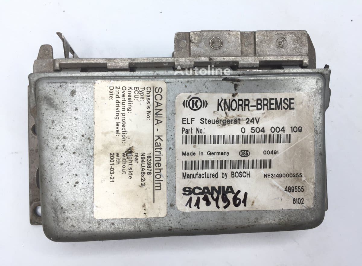 Unitate de control FLS SCANIA 504004109 BOSCH 489555 483114 upravljačka jedinica za Knorr-Bremse ELF Steuergerät 24V kamiona